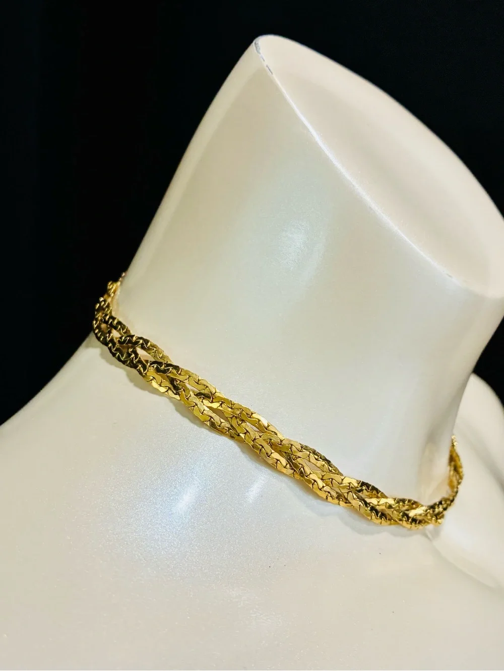 Napier | Jewelry | Napier Gold Braided Textured Choker Necklace | Poshmark
